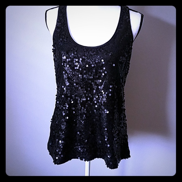 Express | Tops | Ladies Sequin Tank | Poshmark